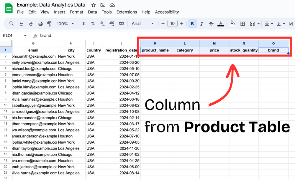 เตรียมข้อมูลด้วย Google Sheets ด้วย Basic Functions