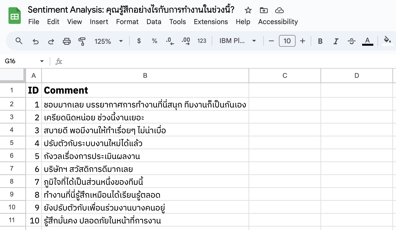 เริ่มทำ Sentiment Analysis ใช้งบศูนย์บาท ด้วย Google Sheets